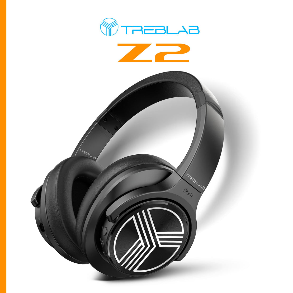 TREBLAB Z2 - Bluetooth Wireless Over-Ear Headphones with Active Noise ...
