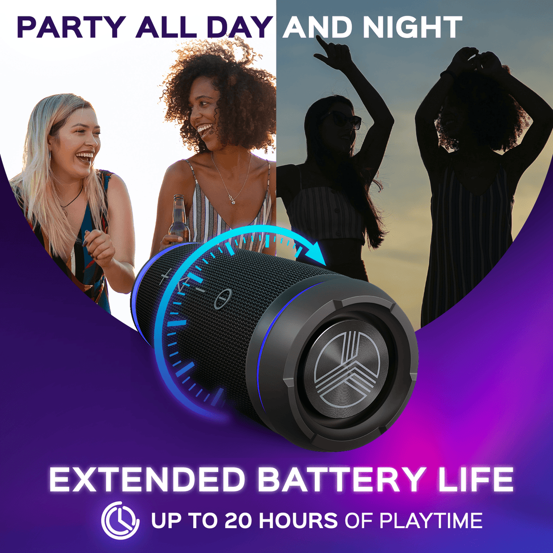 TREBLAB HD77 - Portable Bluetooth Speaker with Wireless Dual Pairing ...