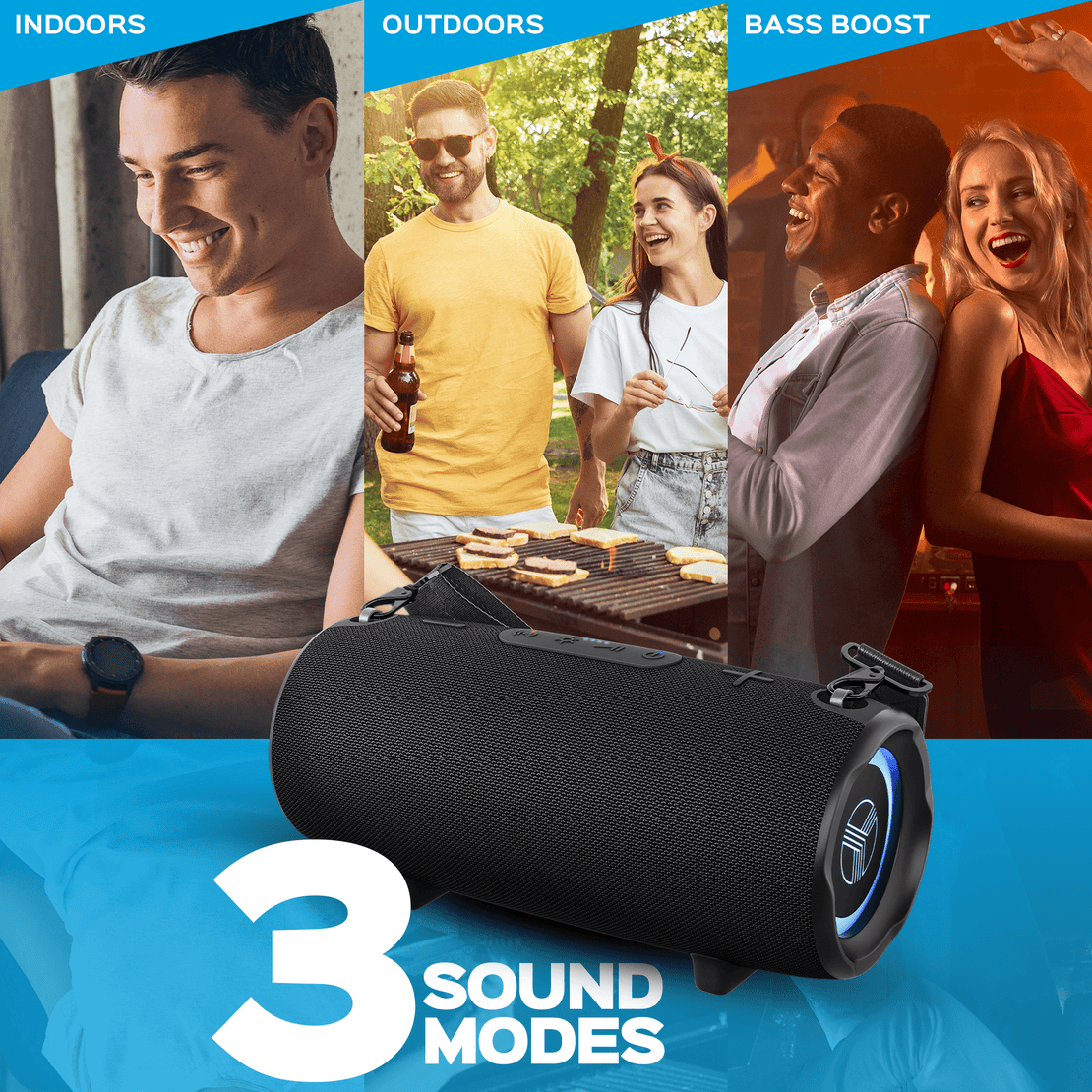 TREBLAB HD-Max - Big Loud Waterproof Outdoor Bluetooth Speaker with ...