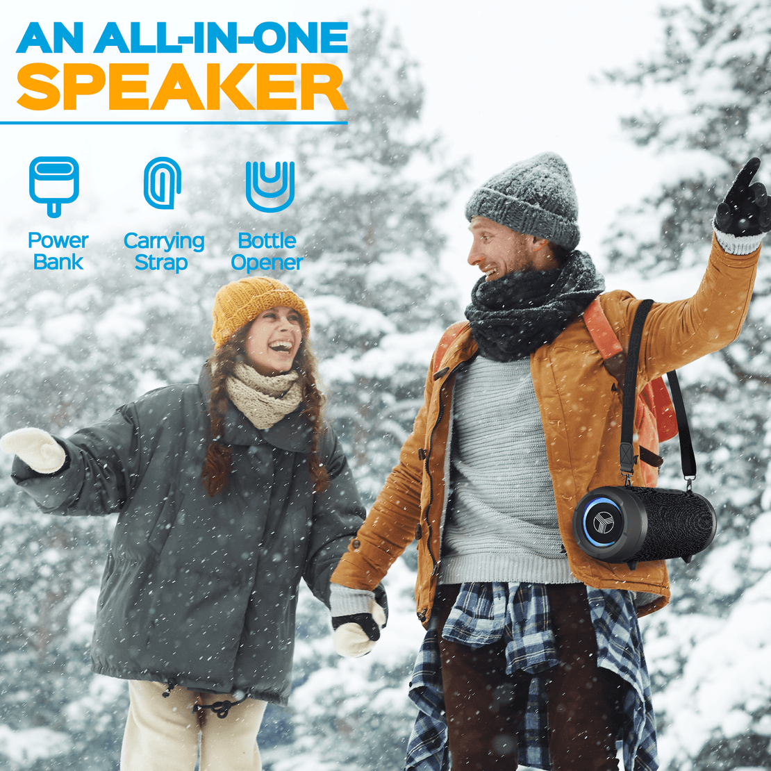 TREBLAB HD-Max - Big Loud Waterproof Outdoor Bluetooth Speaker with ...