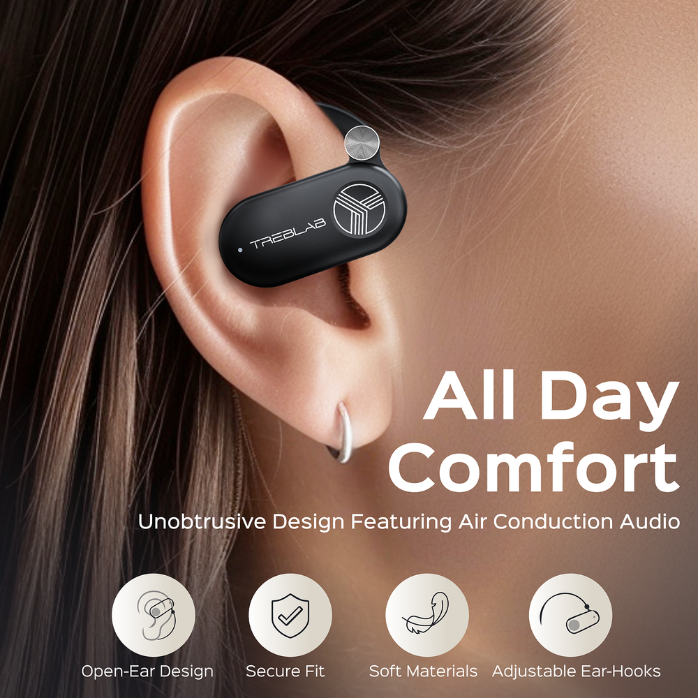 TREBLAB X-Open Open Ear Wireless Earbuds